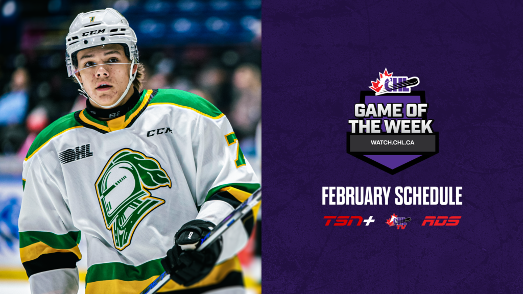 CHL Game of the Week schedule announced for February on CHL TV, TSN+ ...