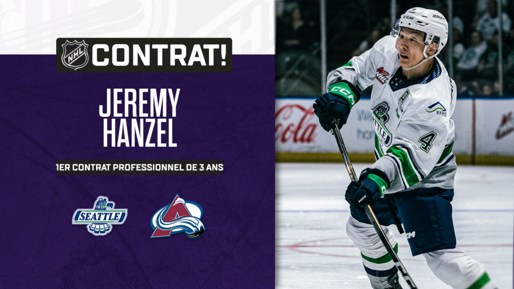 Premier contrat professionnel pour Jeremy Hanzel avec l'Avalanche ...