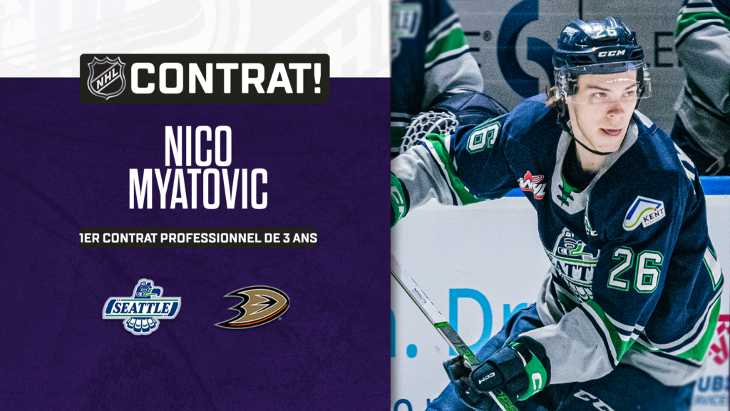 Nico Myatovic s'entend avec les Ducks | Canadian Hockey League
