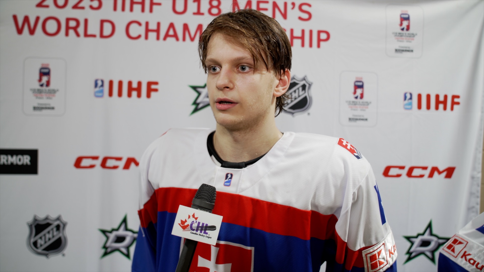 2025 U18 World Championships — Andreas Straka post-game — April 30 ...