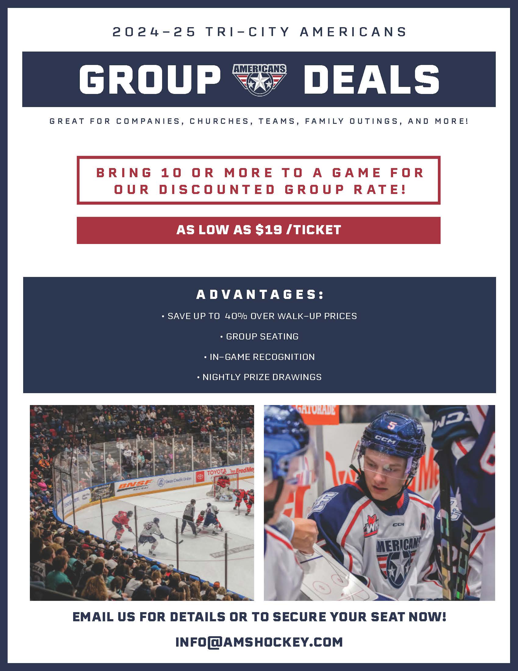 Group Tickets - Tri-City Americans