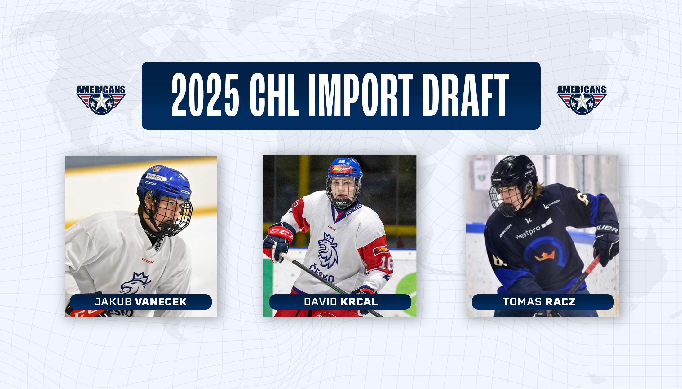 Americans add one defenseman, two forwards in 2025 CHL Import Draft ...