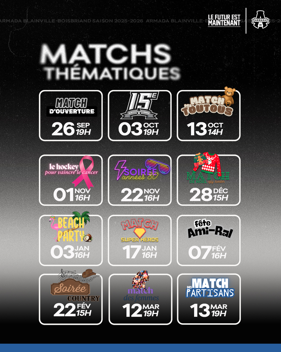 L'Armada dévoile ses matchs thématiques pour la saison 2025-26 - Armada BLB