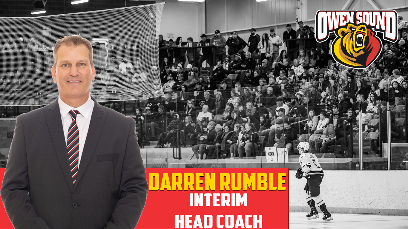 Darren Rumble Named Interim Head Coach - Owen Sound Attack Darren Rumble Named Interim Head Coach - Owen Sound Attack