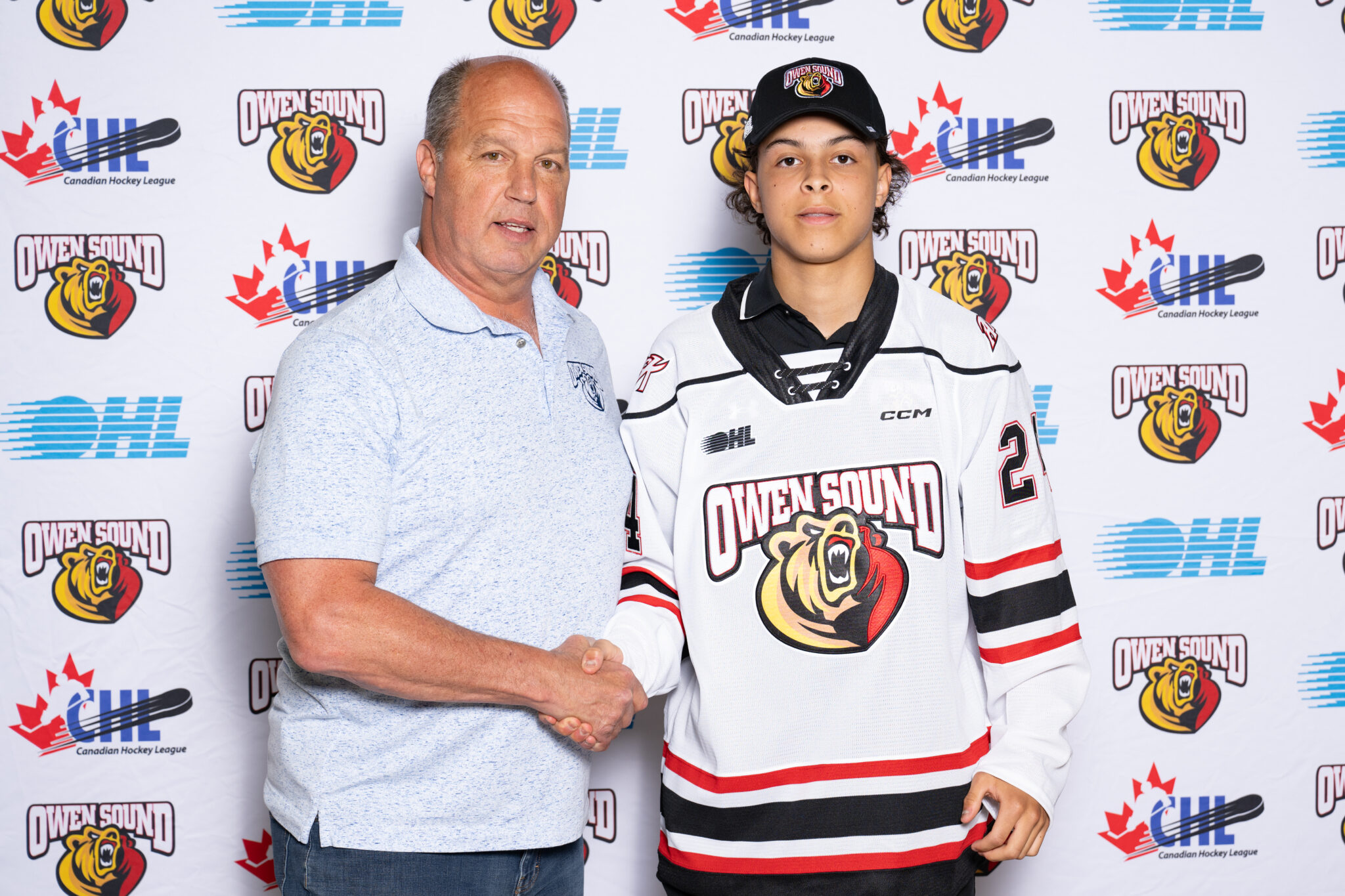 Attack Ink 2024 First Round Pick Pierce Mbuyi - Owen Sound Attack