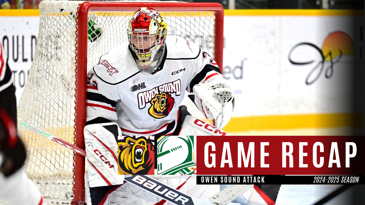 Attack Lose Tight Match to London in OT - Owen Sound Attack