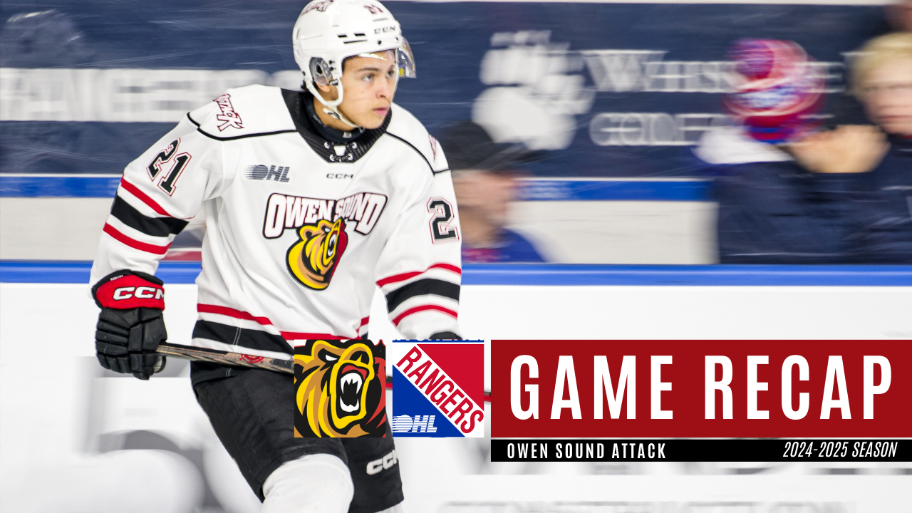 Attack Suffer 4-3 Loss to Kitchener Rangers - Owen Sound Attack