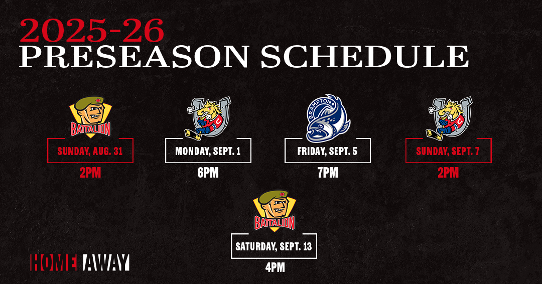 2025 Pre-Season Schedule Announced: Collingwood & Port Elgin Tapped as ...