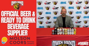 Owen Sound Attack Extends 4-Year Partnership with Molson Coors - BVM Sports