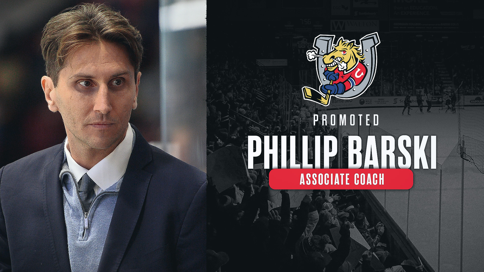 Phillip Barski Promoted to Associate Coach - Barrie Colts