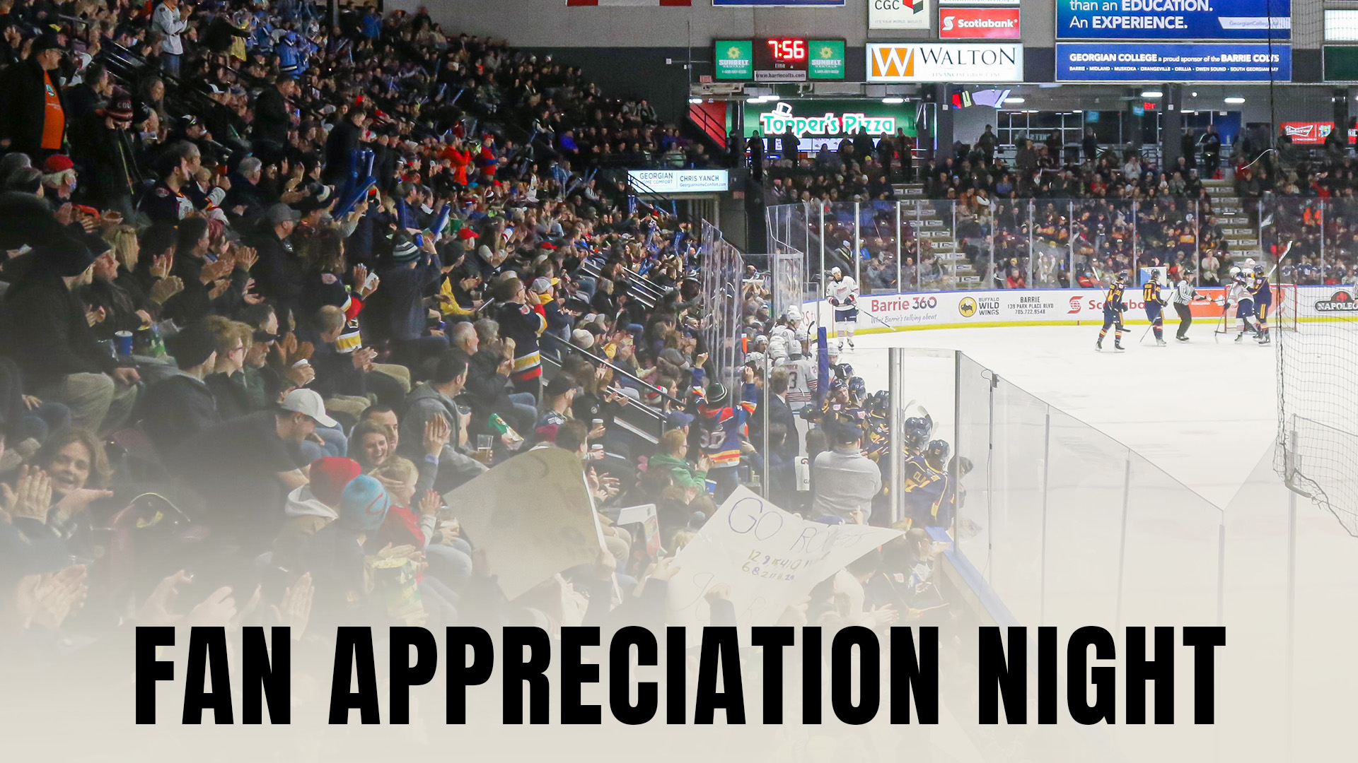 Fan Appreciation Night - Nov. 25th - Barrie Colts