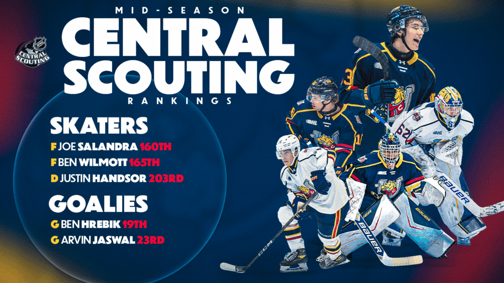 Barrie Colts Players Shine in NHL Central Scouting Midseason Rankings ...