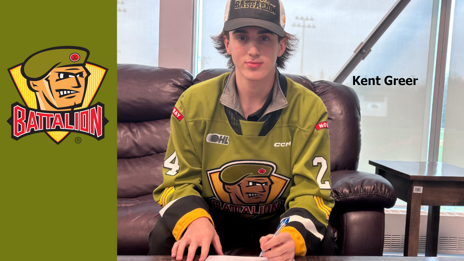 Greer signs with Battalion - North Bay Battalion