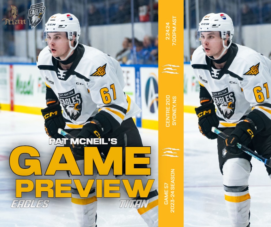 Eagles At Home For Weekend Set With Titan - Cape Breton Eagles