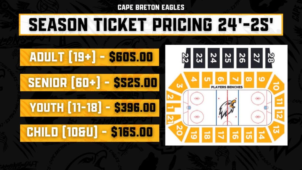 2024-2025 Eagles Season Tickets Available Now! - Cape Breton Eagles