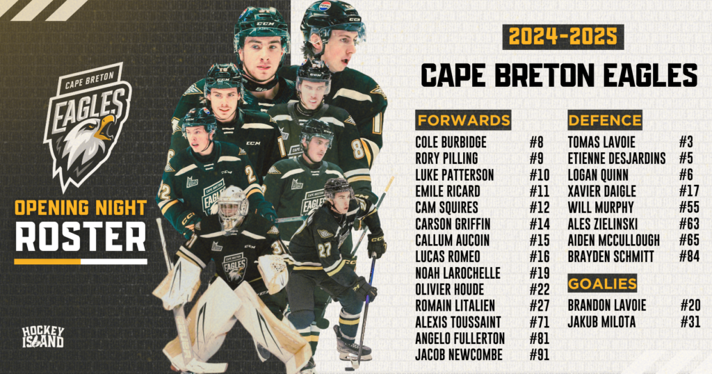 2024-2025 Cape Breton Eagles Roster Announced - Cape Breton Eagles