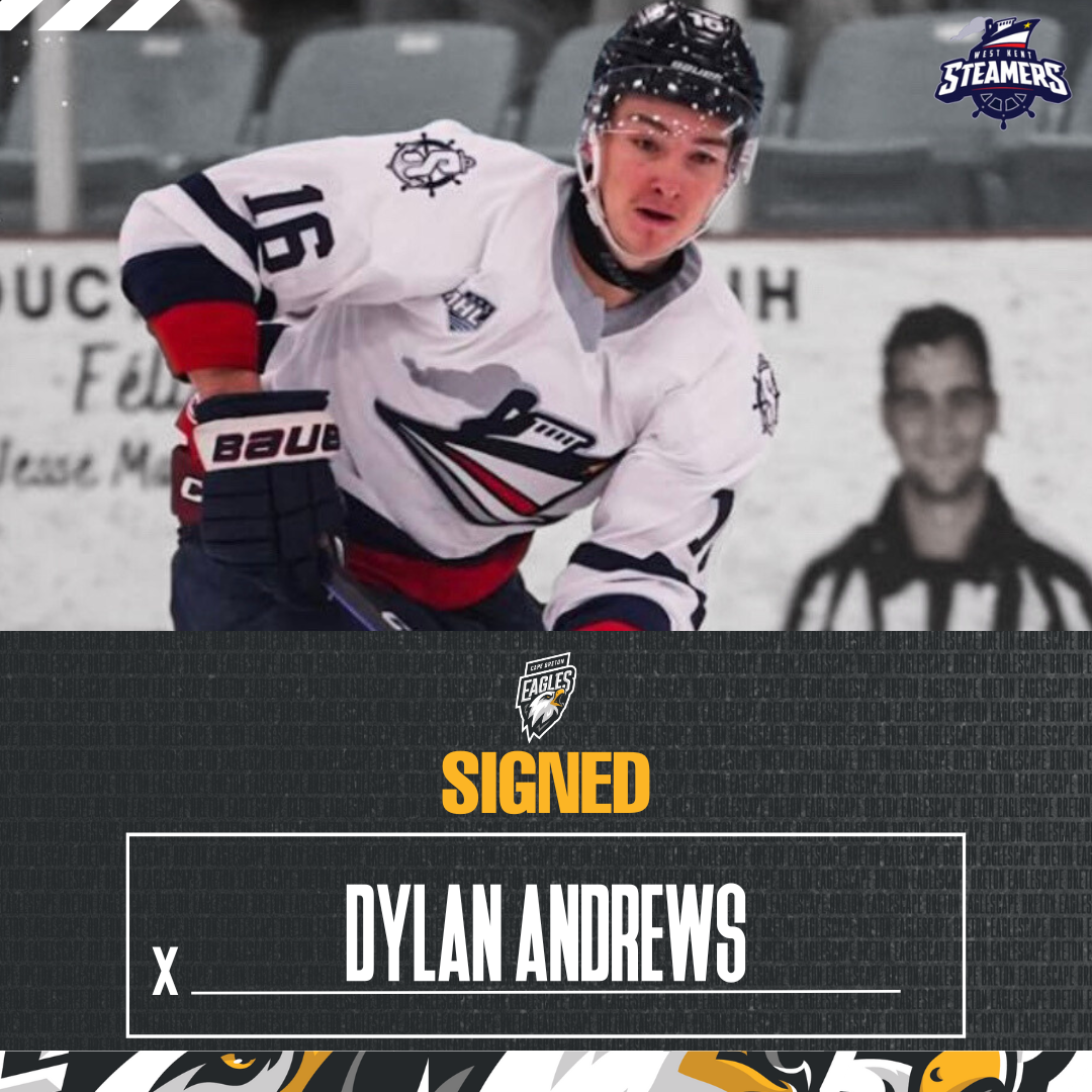 Eagles sign 20-year-old Dylan Andrews from West Kent Jr. A - BVM Sports