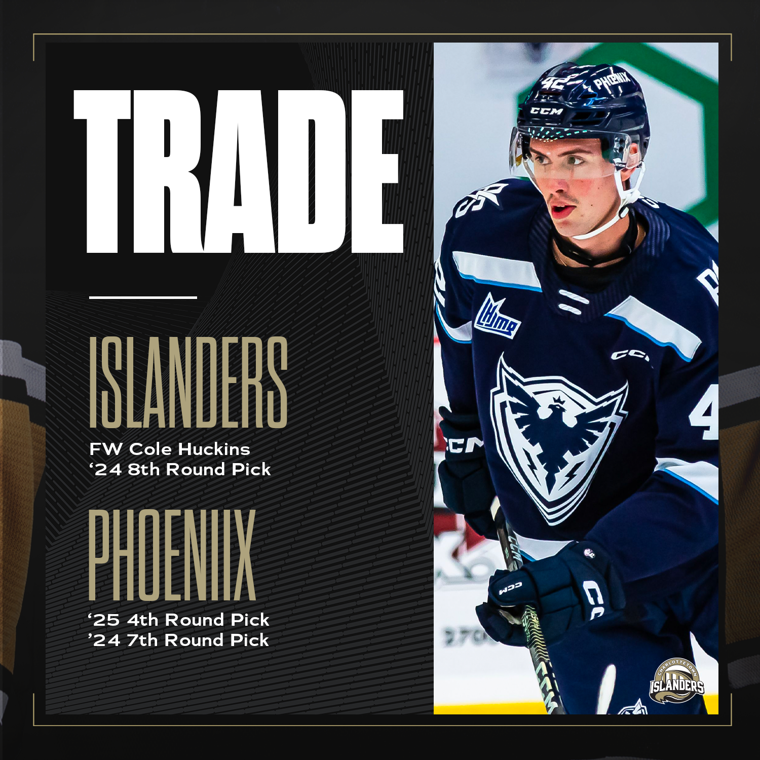 TRADE | Isles acquire Flames prospect Cole Huckins - Charlottetown ...