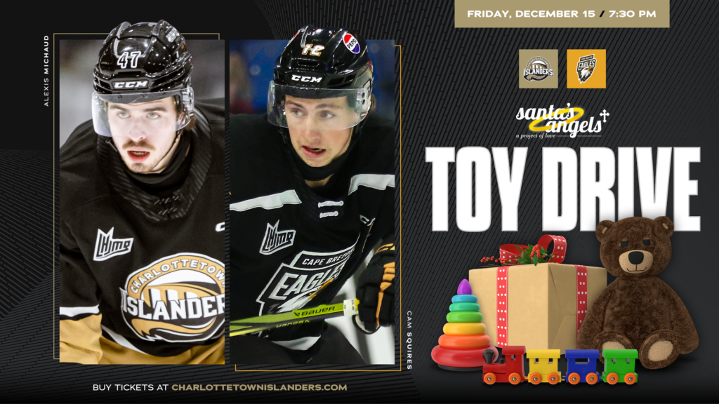 Islanders partner with Santa's Angels PEI for annual Toy Drive Game ...