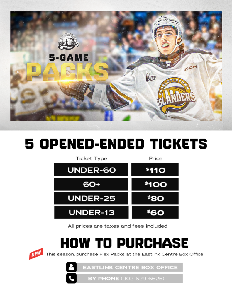 5-Game Flex Pack - Charlottetown Islanders