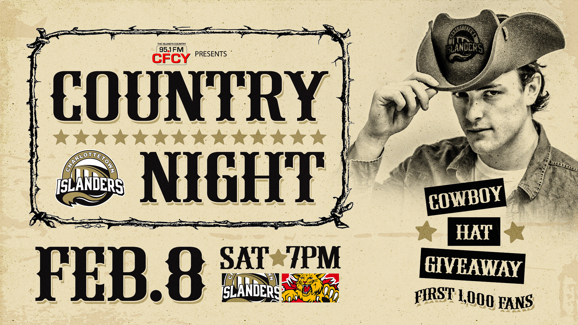 95.1 FM CFCY Country Night is Back! - Charlottetown Islanders