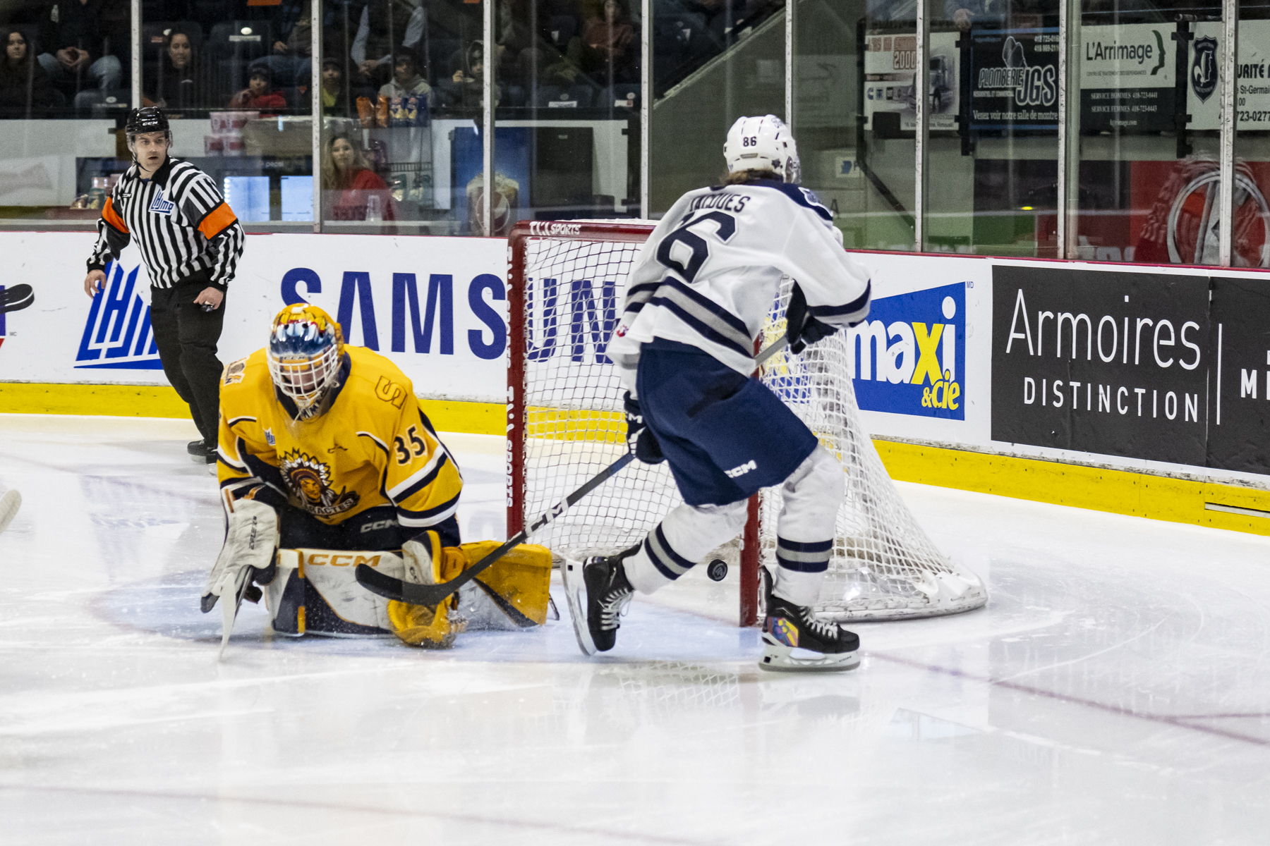 Rimouski brille à la maison! Cataractes 1 Océanic 7 - LHJMQ