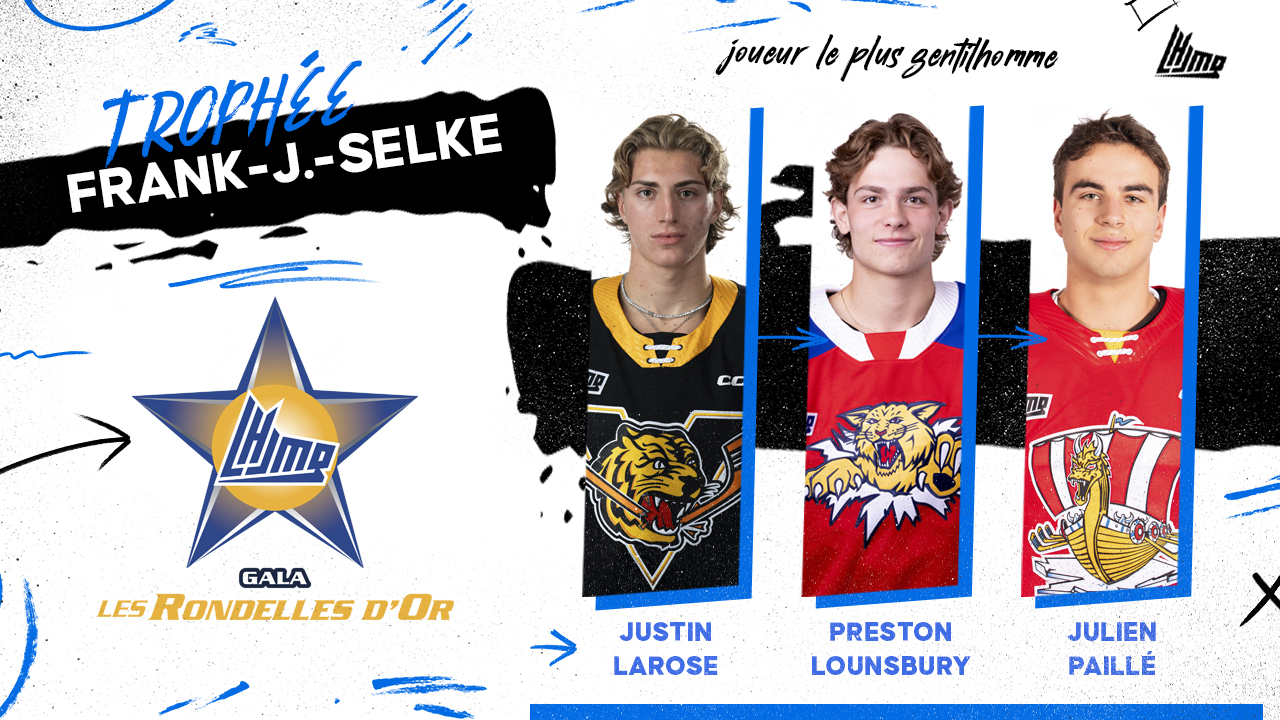 La LHJMQ dévoile ses finalistes pour le Trophée Frank-J.-Selke - LHJMQ