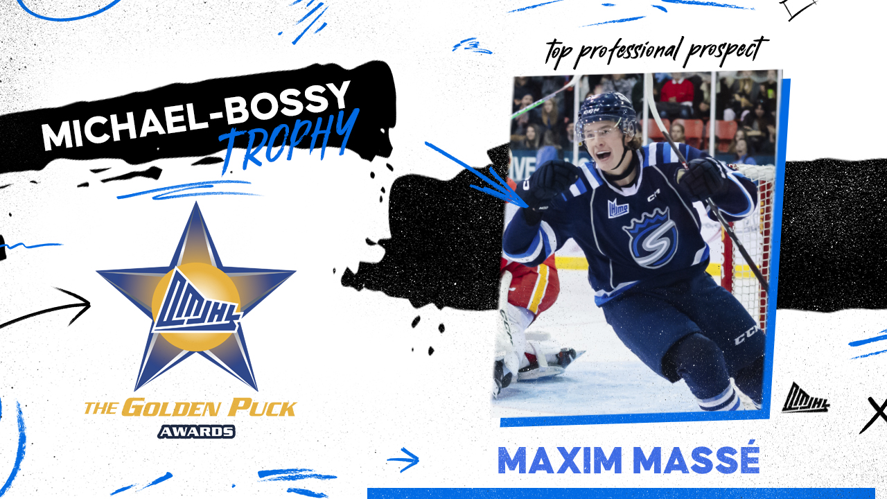 Maxim Massé wins the Michael-Bossy Trophy - LHJMQ