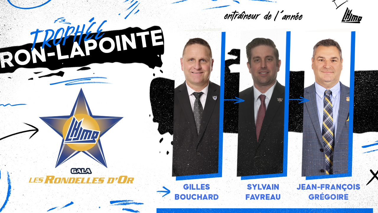 La LHJMQ dévoile ses finalistes pour le Trophée Ron-Lapointe - LHJMQ