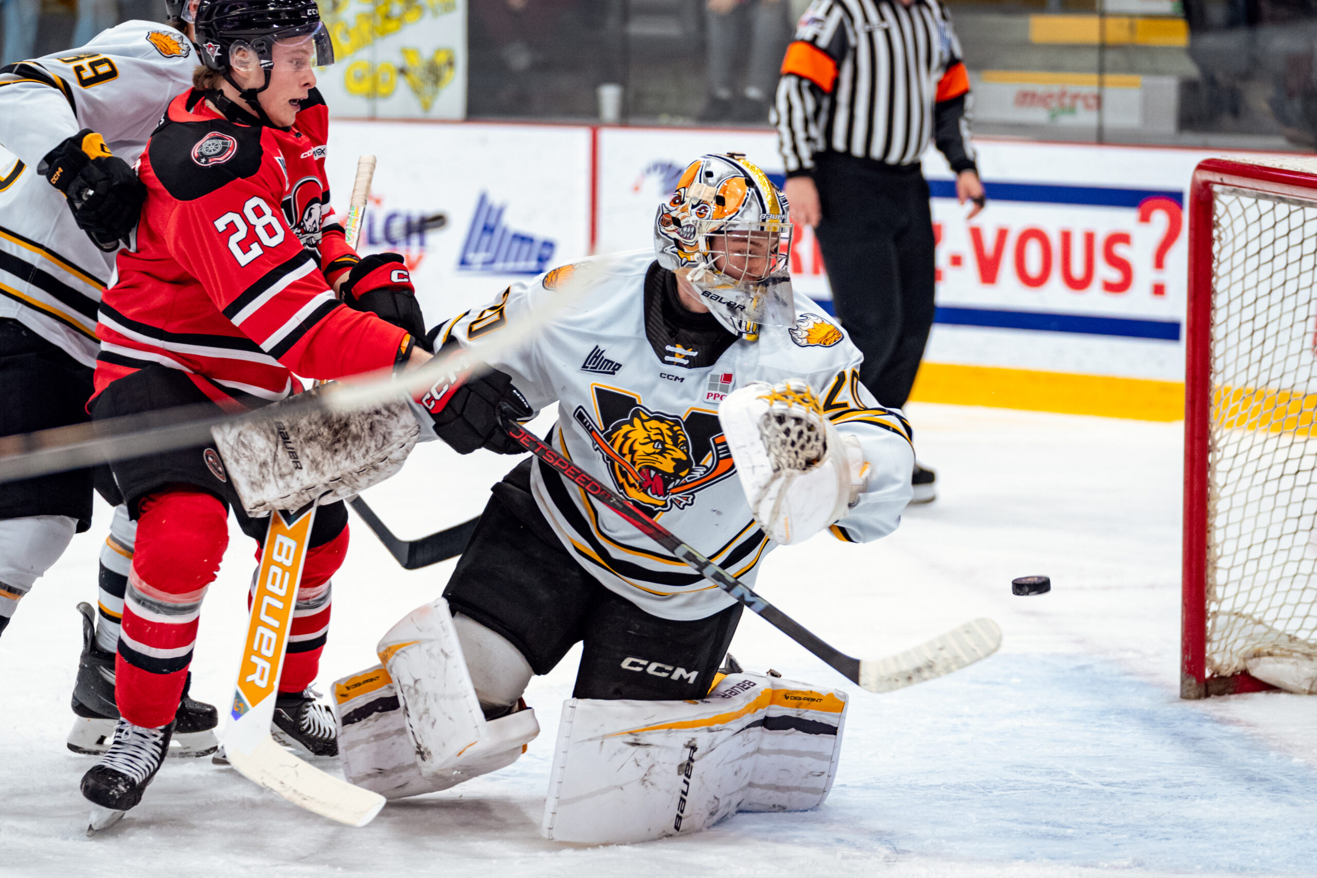 Drummondville l'emporte à Victo! Voltigeurs 3 Tigres 1 - LHJMQ