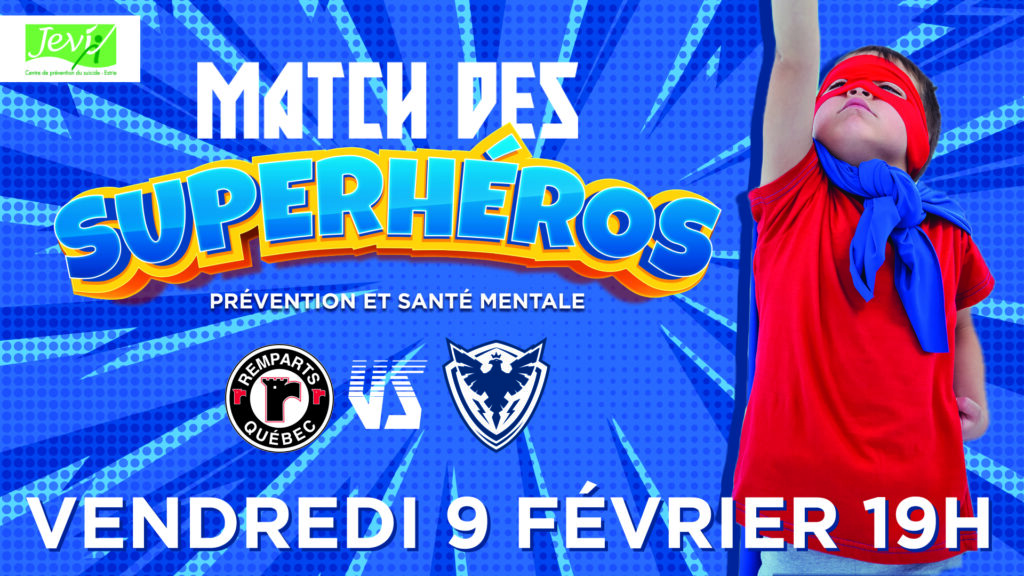 MATCH DES SUPERHÉROS POUR LA SANTÉ MENTALE - Sherbrooke Phoenix
