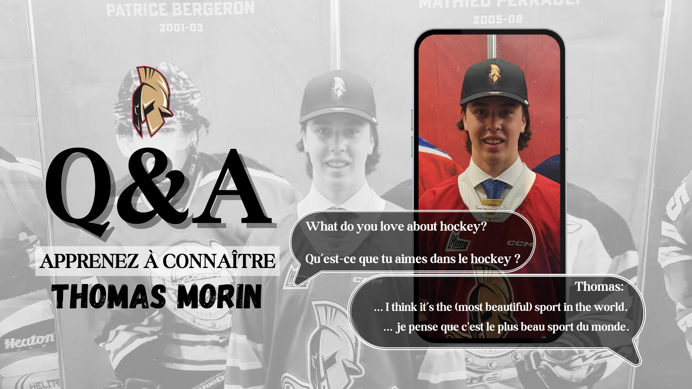 Apprenez à connaître l’espoir du Titan – Thomas Morin - Titan d'Acadie-Bathurst