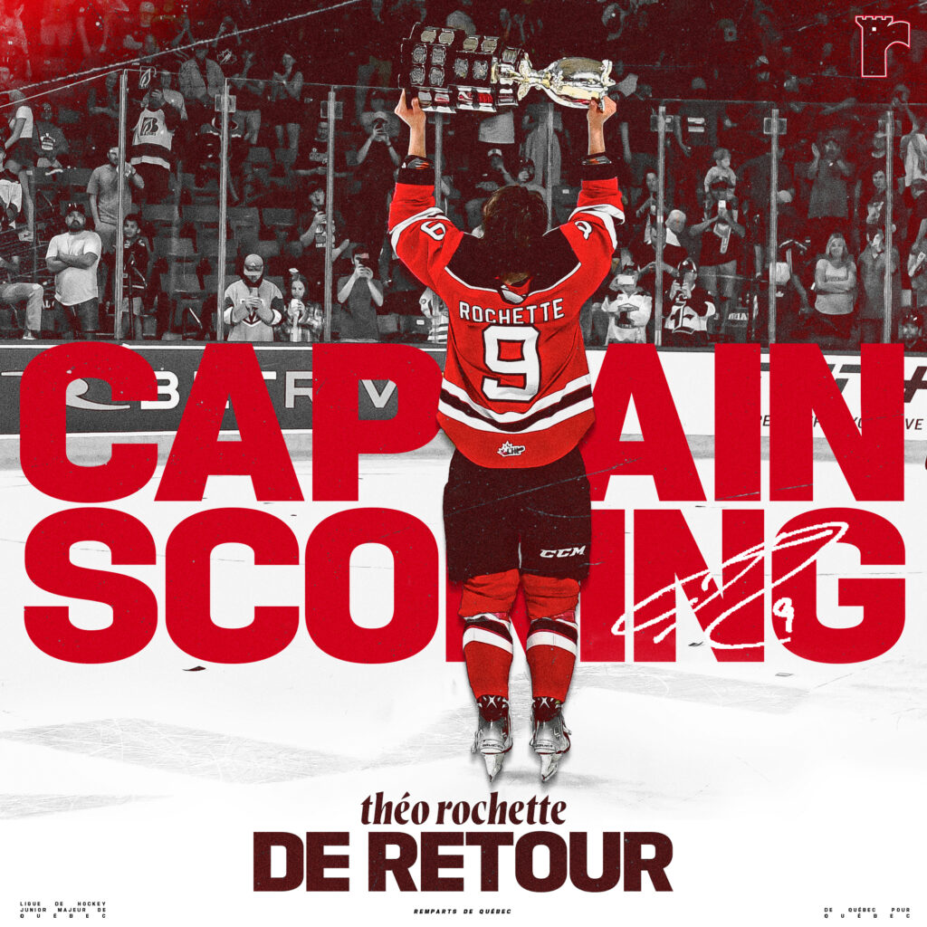Captain Scoring de retour à Québec ce mercredi - Remparts de Quebec