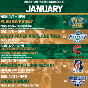 PROMOTIONAL SCHEDULE - Everett Silvertips