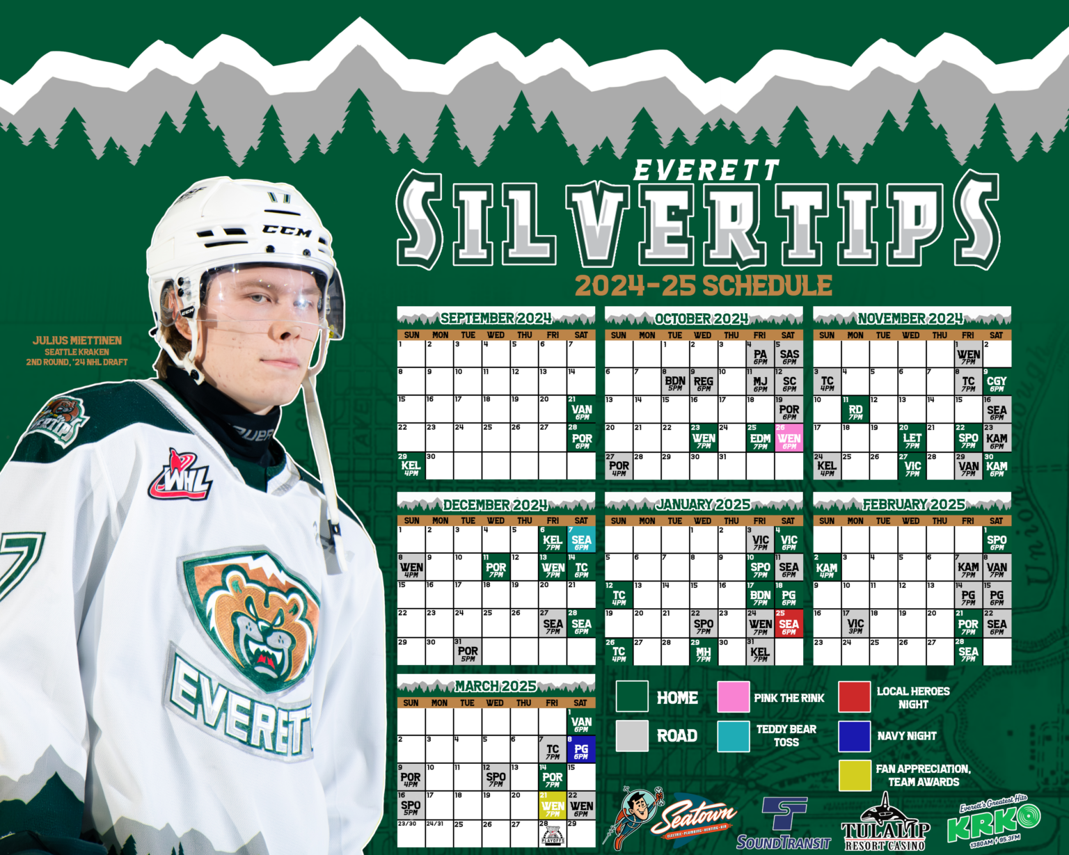 GAME SELECTION FORM - Everett Silvertips
