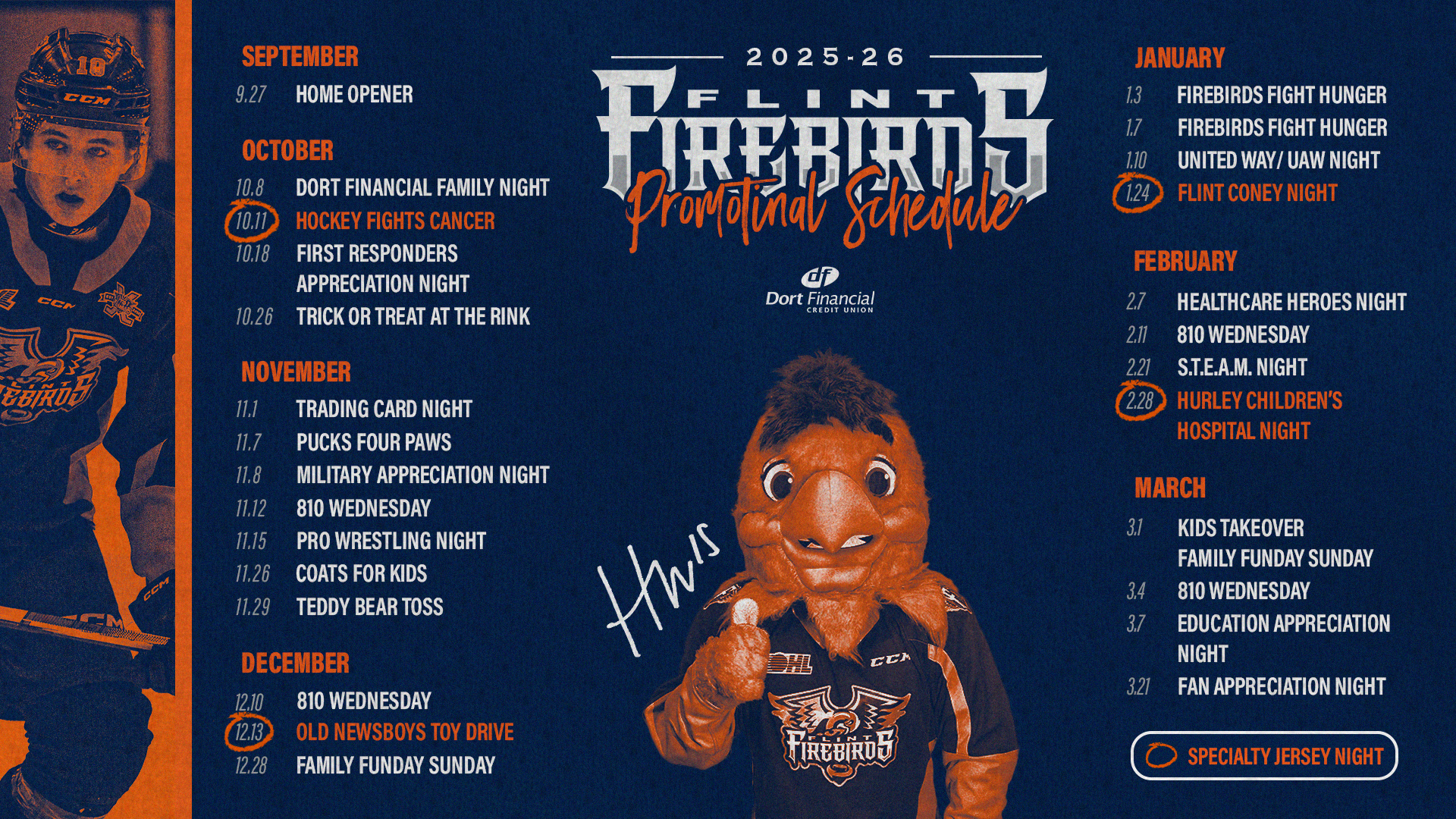 Firebirds Announce 2024-25 Schedule - Flint Firebirds