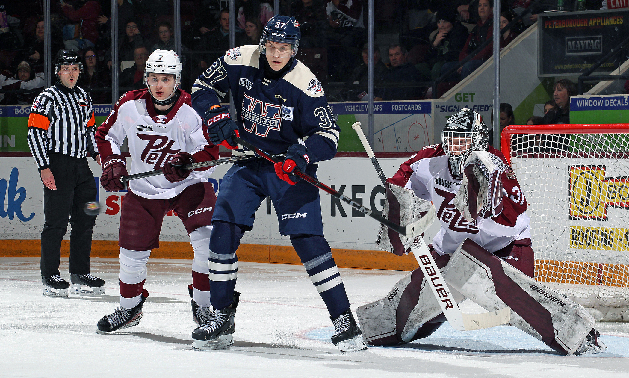 Ula Scores as Petes Fall to Spitfires at Home - Peterborough Petes
