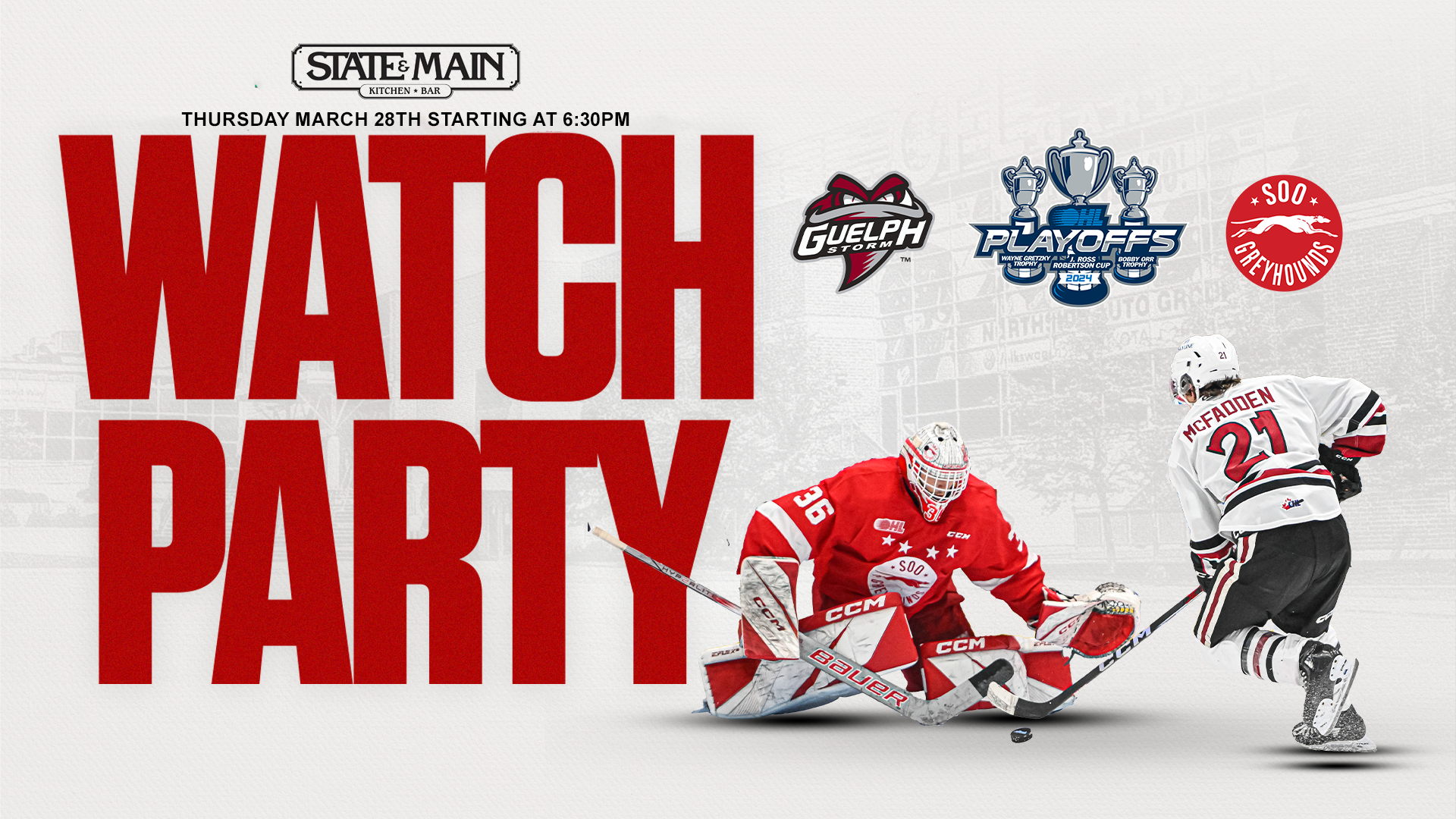 Official Storm Watch Party - Game 1 - Guelph Storm