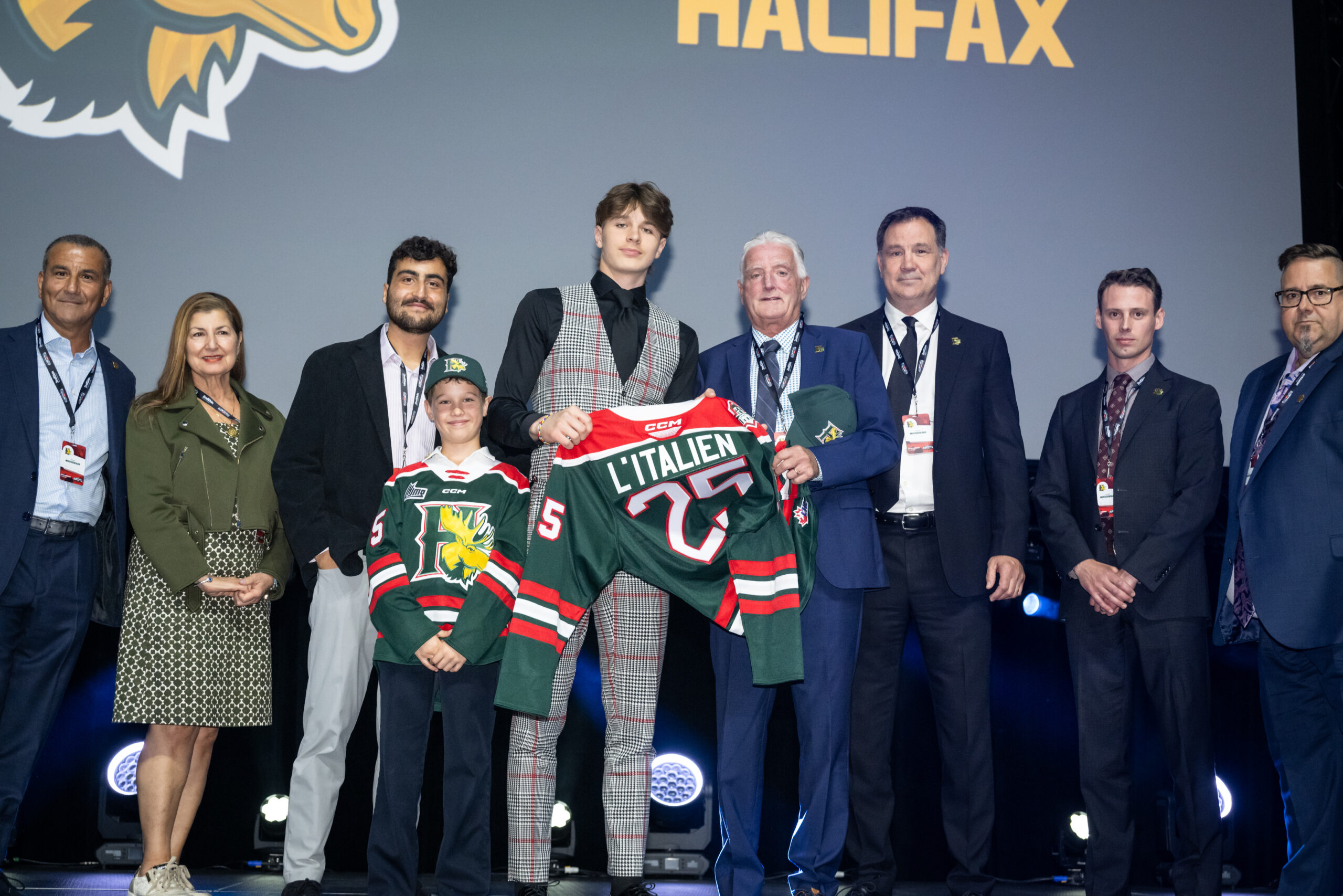 Mooseheads pick Defenceman Malik L'Italien 3rd Overall - Halifax Mooseheads