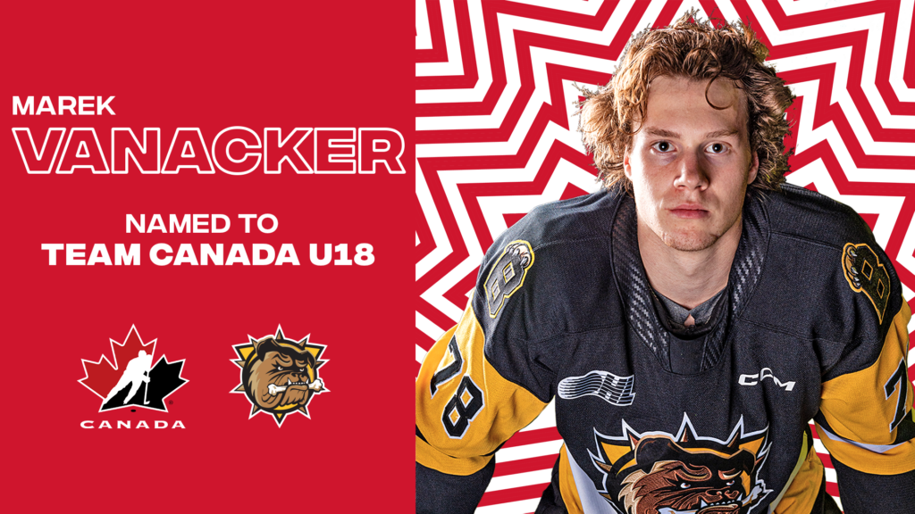 MAREK VANACKER NAMED TO TEAM CANADA FOR U18 WORLD CHAMPIONSHIP ...