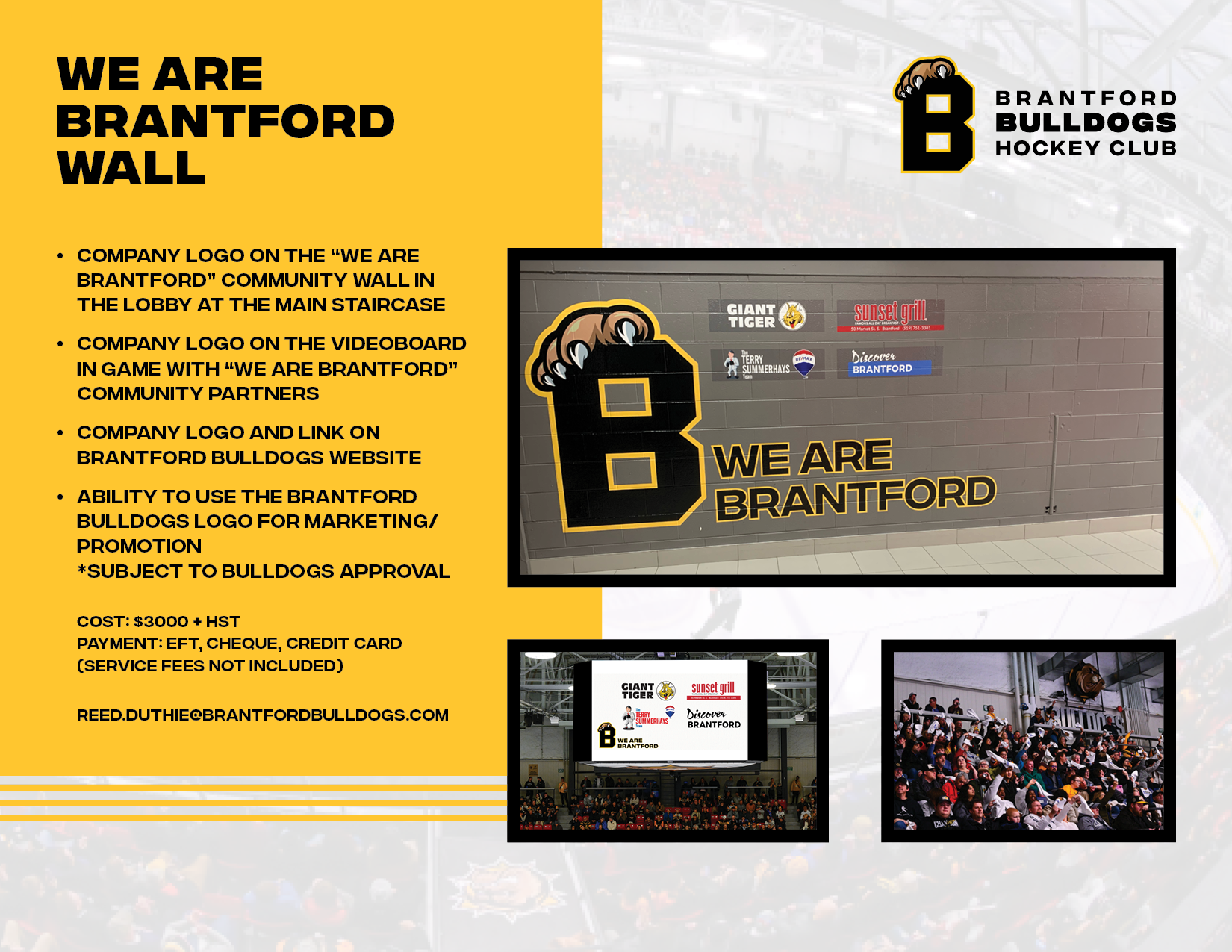 WE ARE BRANTFORD Partnership - Brantford Bulldogs
