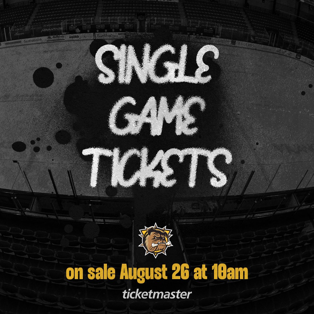 Single Game Tickets - Brantford Bulldogs