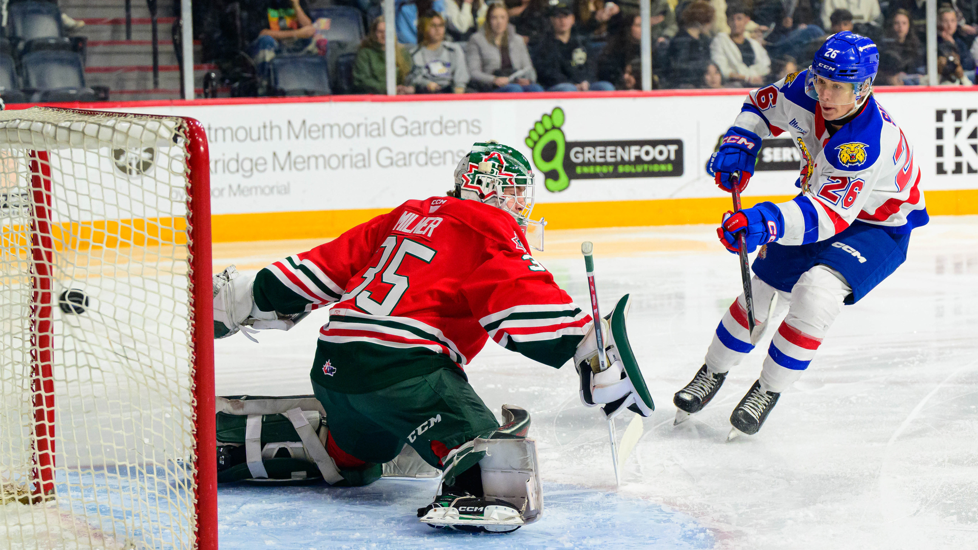 Wildcats stun Mooseheads 8-2 in Moose Country - Moncton Wildcats