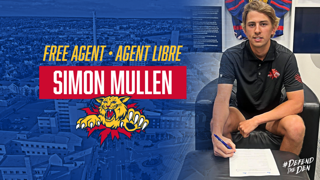 Moncton Wildcats sign free agent defenceman Simon Mullen - Moncton Wildcats