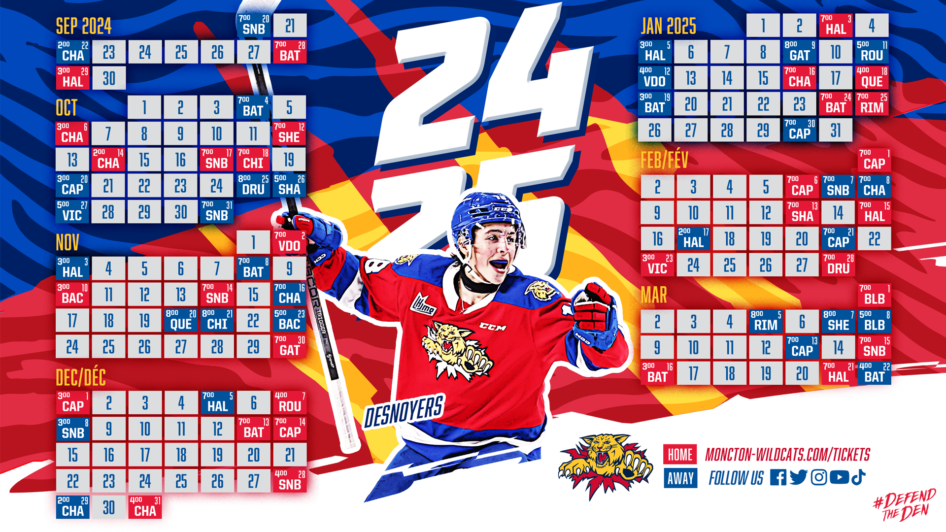 2024-2025 Moncton Wildcats Tickets - Moncton Wildcats