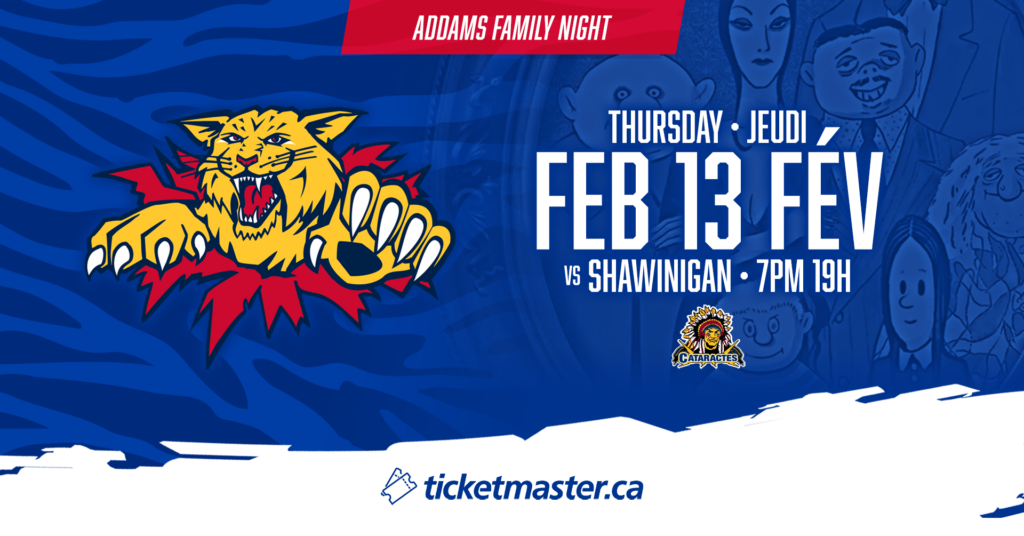 Cats face Cats on Thursday's Addams Family Night - Moncton Wildcats