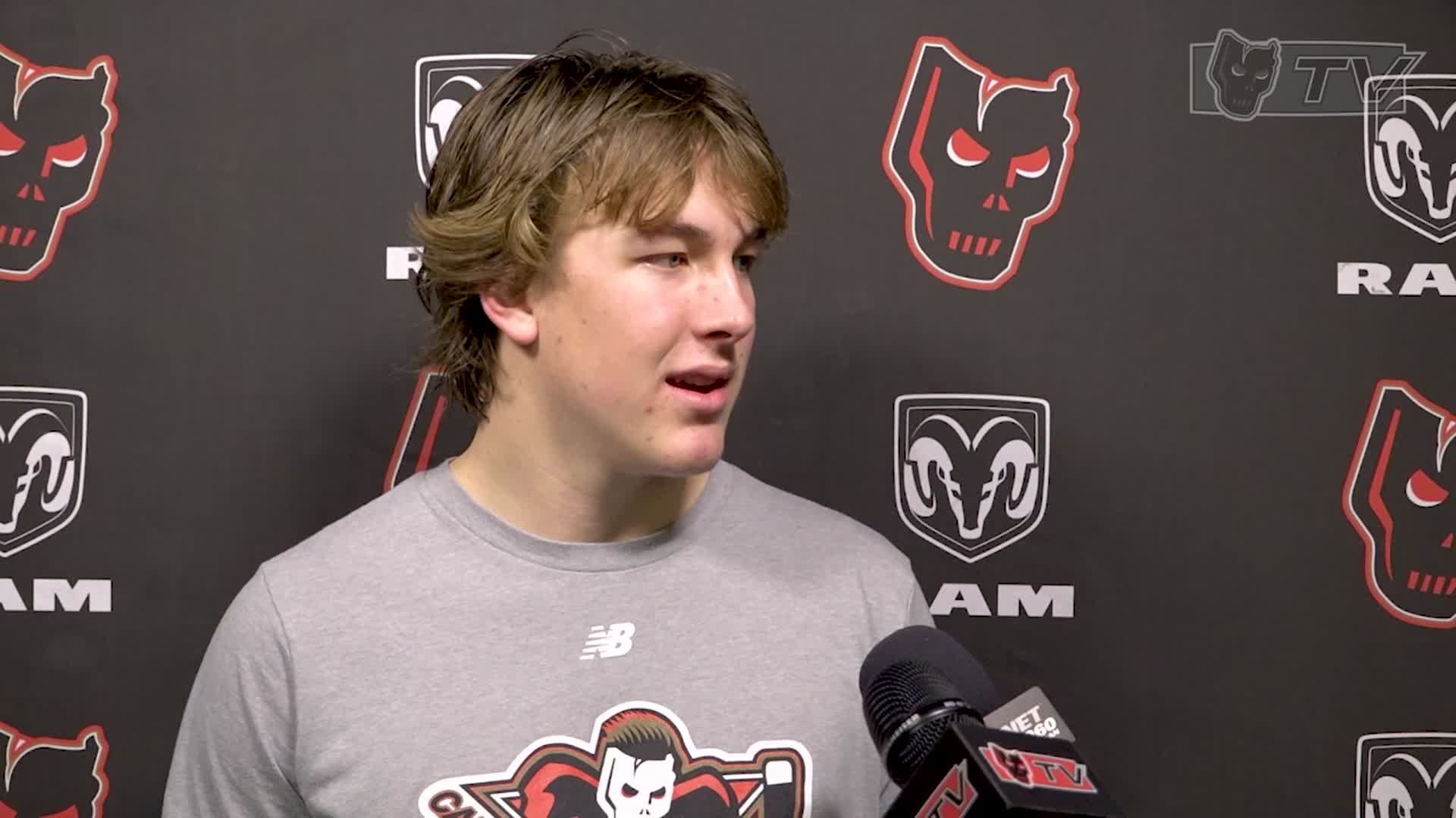Postgame - Brandon Gorzynski - 12.13.23 - Calgary Hitmen