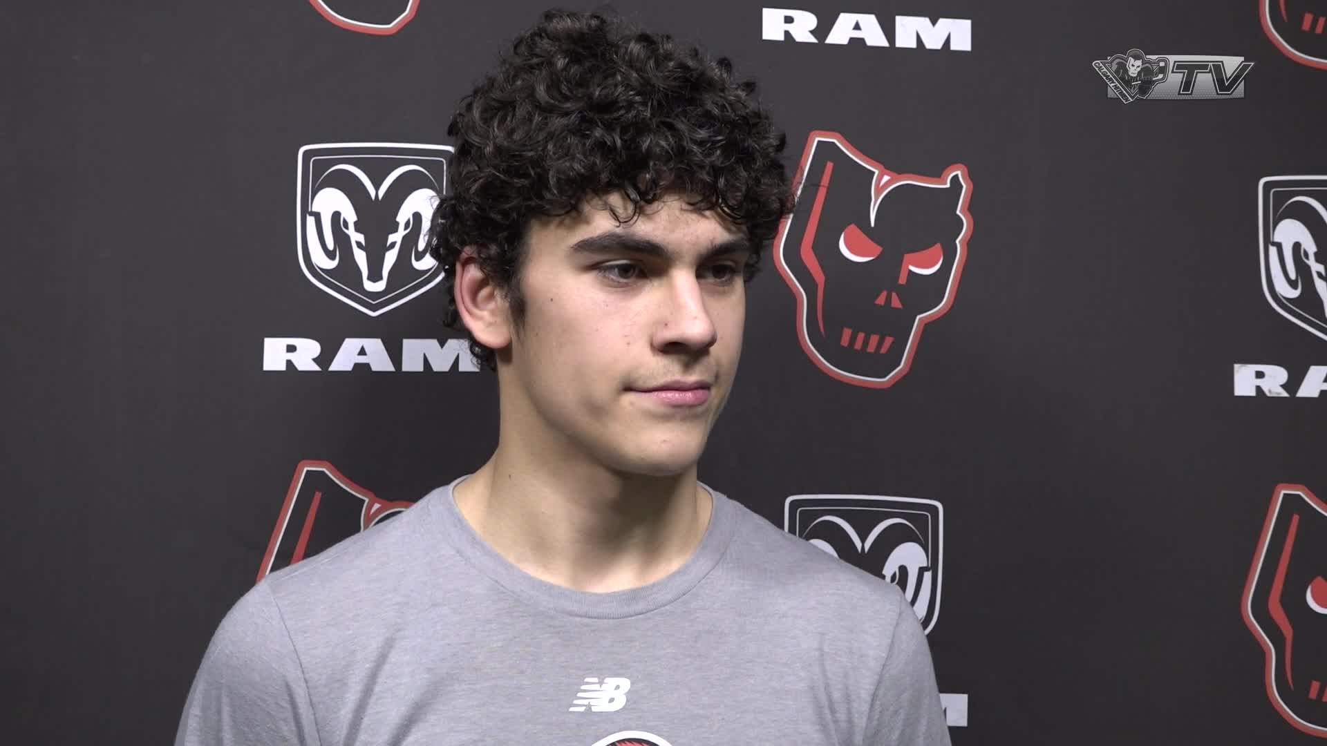 Postgame - Brandon Gorzynski - 12.13.23 - Calgary Hitmen