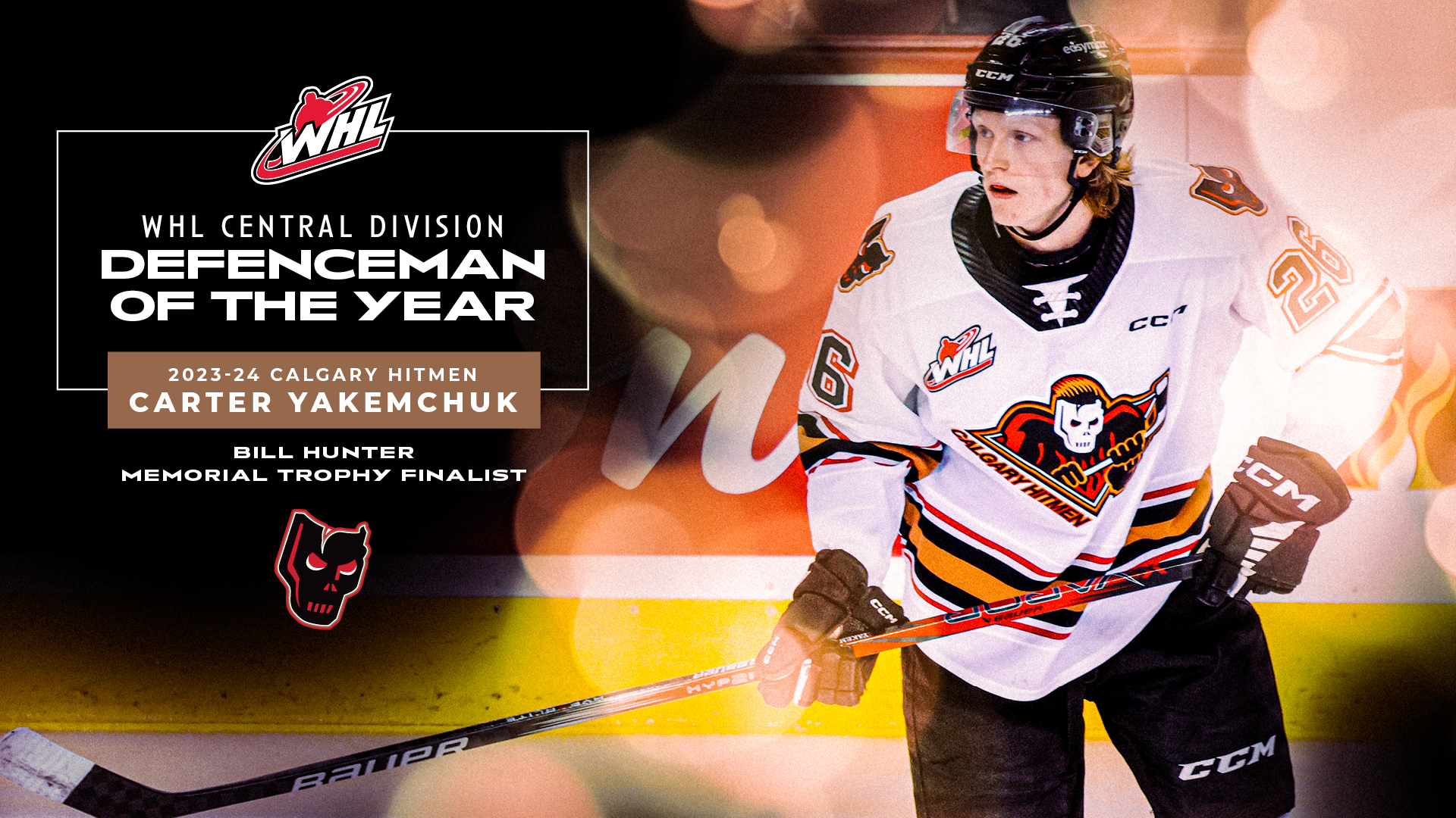 Yakemchuk Named WHL Central Division Defenceman of the Year - Calgary ...
