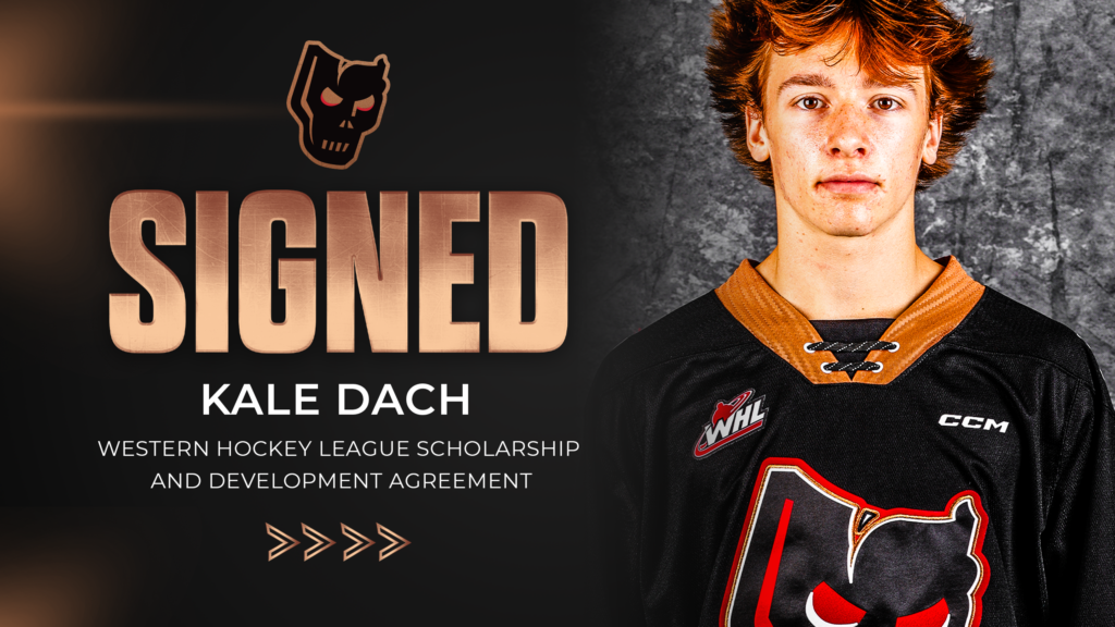 SIGNED: Calgary Hitmen Sign Forward Kale Dach - Calgary Hitmen